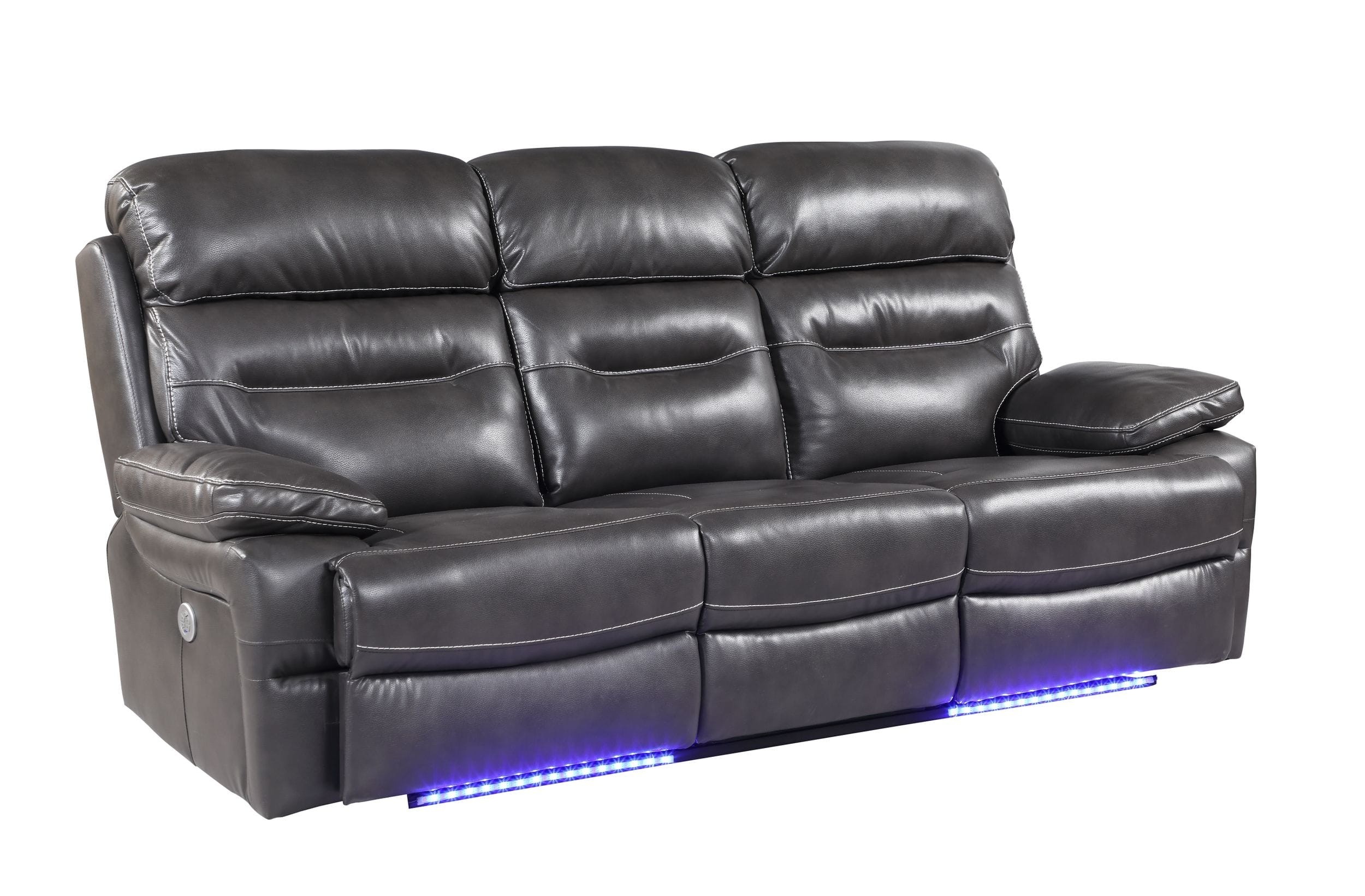 9442 - Gray Power Reclining Sofa - Specials
