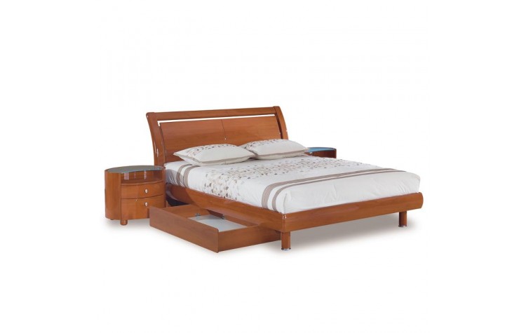 Cosmo - Cherry 4PC Bedroom Set - Bedroom